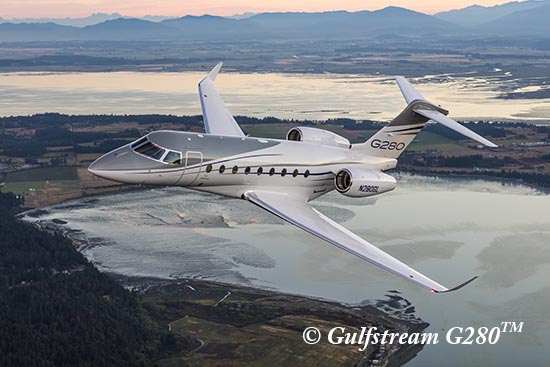 El Gulfstream G280 número 200 entra en servicio - EspacioAereo